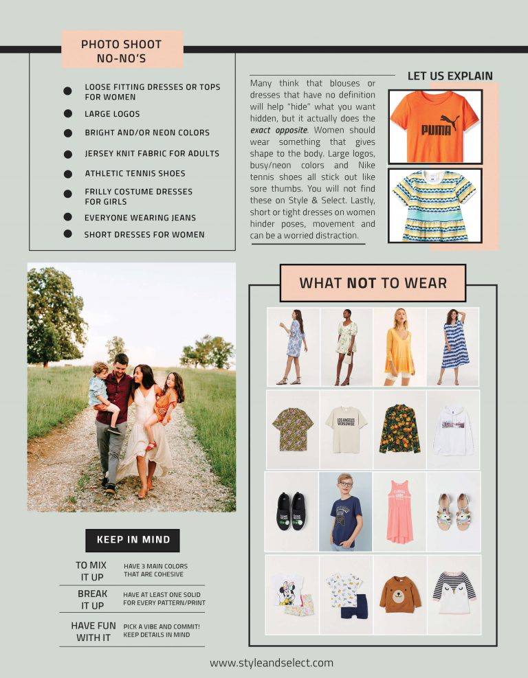 Styling Prep Sheet and Guide Book – Style & Select