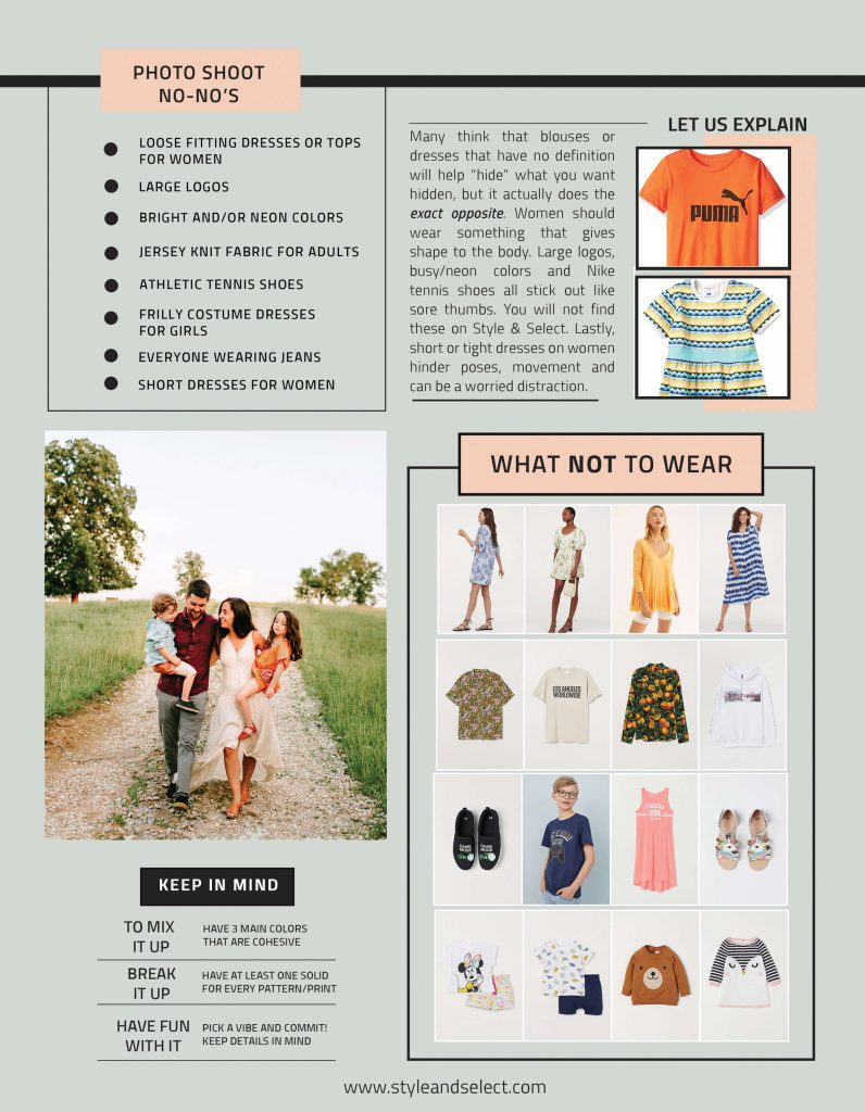 Styling Prep Sheet and Guide Book – Style & Select