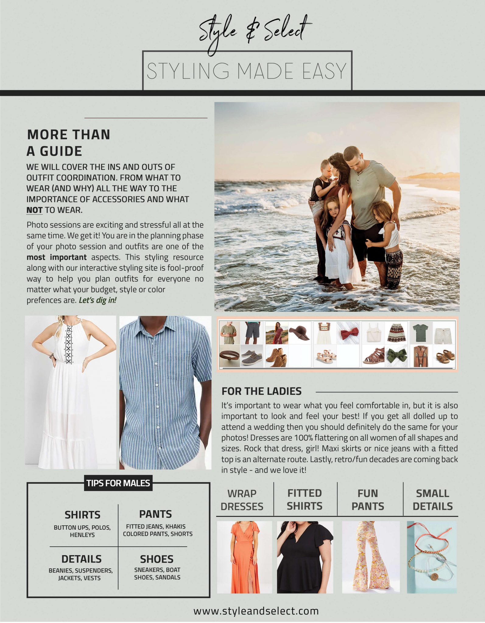 Styling Prep Sheet and Guide Book – Style & Select